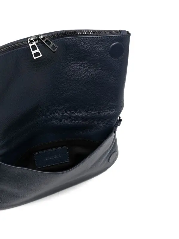 Zadig&Voltaire Grained Leather Wings-patch Bag - Blue