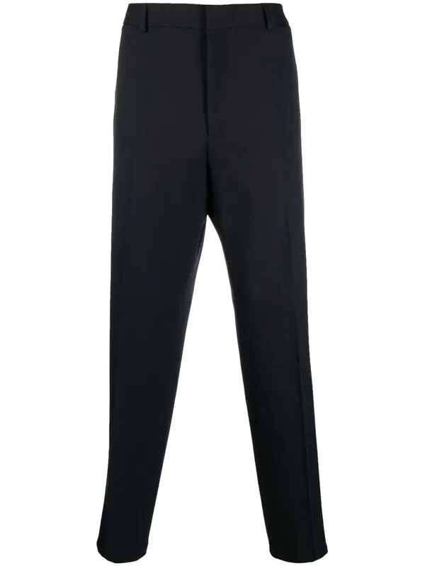 JIL SANDER Straight Leg Tailored Trousers - Blue
