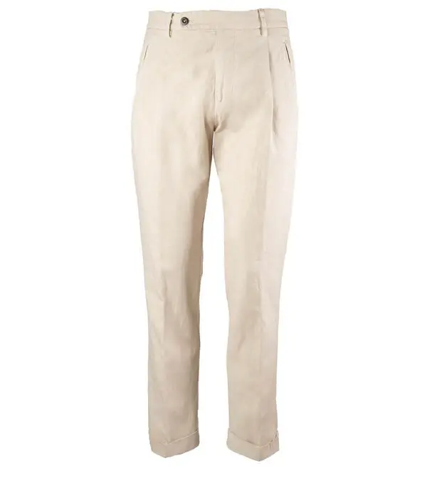 BERWICH Retro Theca Cream Trousers