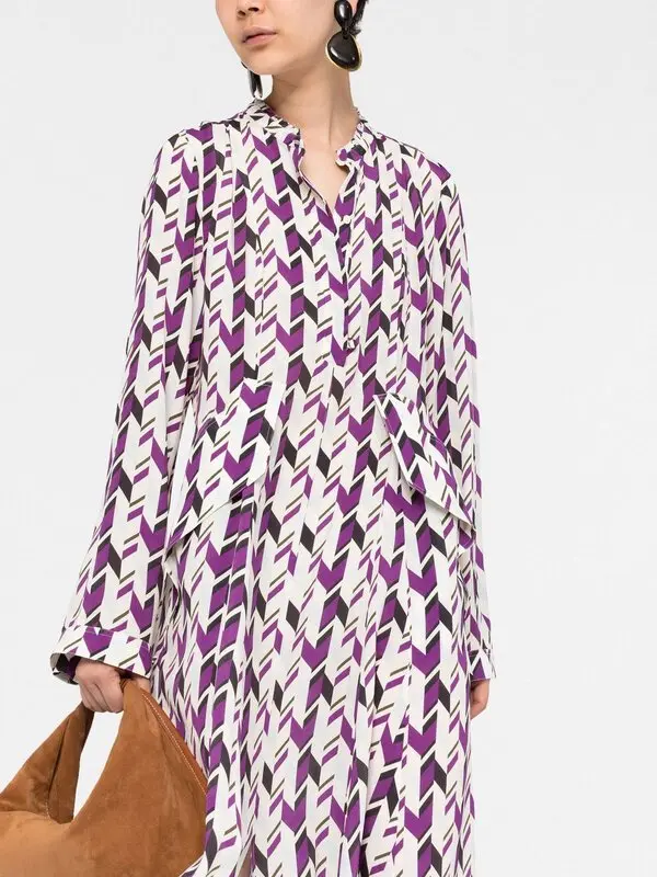 Dorothee Schumacher Geometric Print Midi Dress