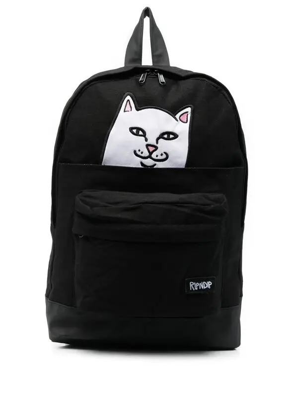 RIPNDIP Graphic-print Zip-up Backpack - Black
