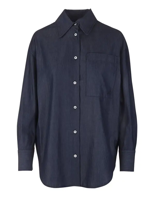 Jacob Cohen Oversize Shirt In Chambray