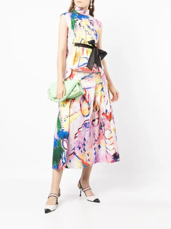 Shiatzy Chen Circus Collection Band-collar Top