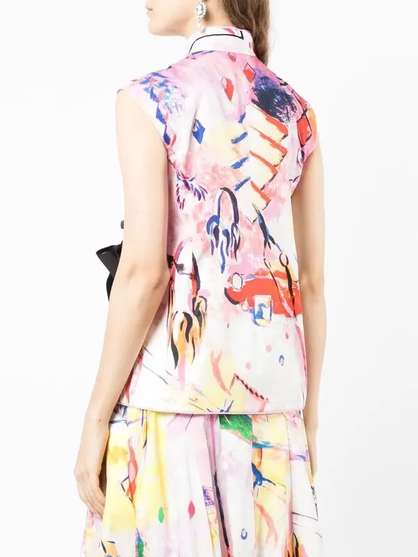 Shiatzy Chen Circus Collection Band-collar Top