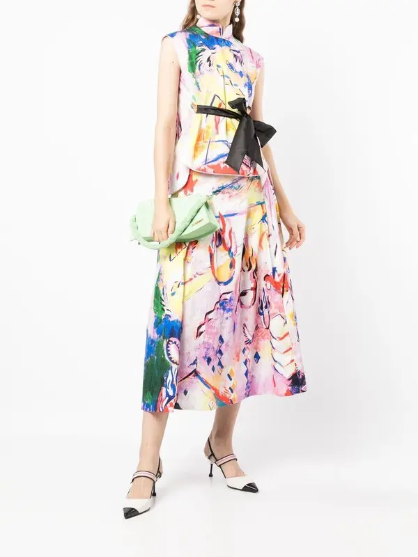 Shiatzy Chen Circus Collection A-line Skirt - Pink