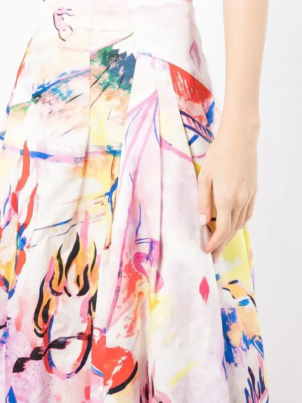 Shiatzy Chen Circus Collection A-line Skirt - Pink