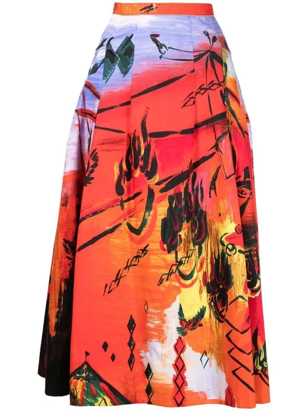 Shiatzy Chen A-line Skirt - Multicolour
