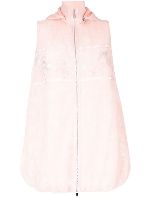 Shiatzy Chen Sleeveless Sequin-embroidered Lace Jacket