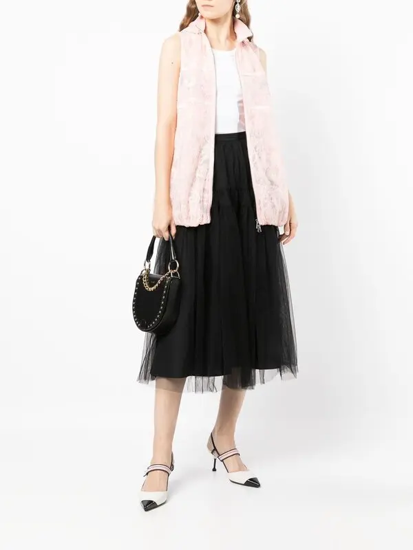 Shiatzy Chen Sleeveless Sequin-embroidered Lace Jacket