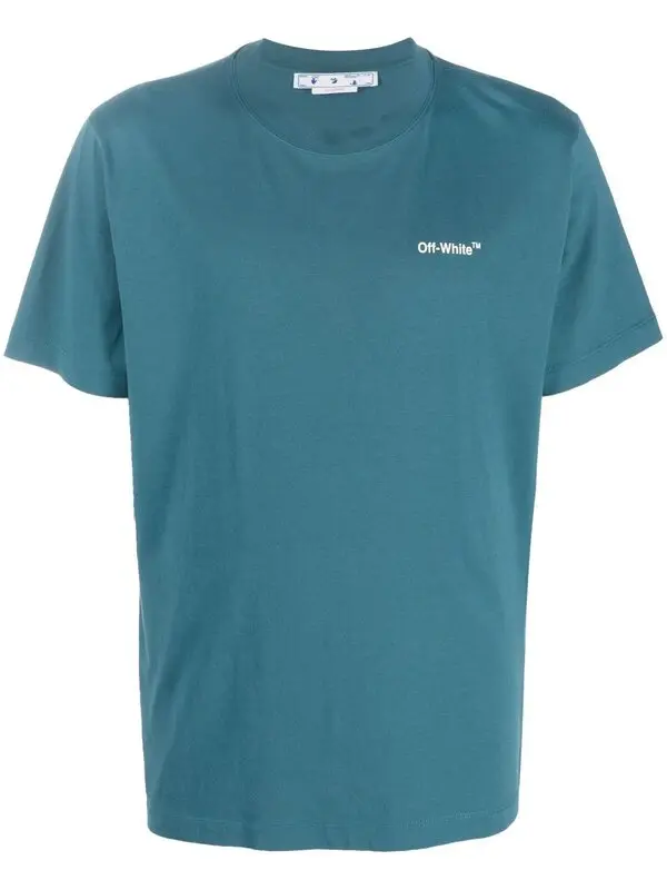 Off-White Chain-link Arrows-print T-shirt - Blue