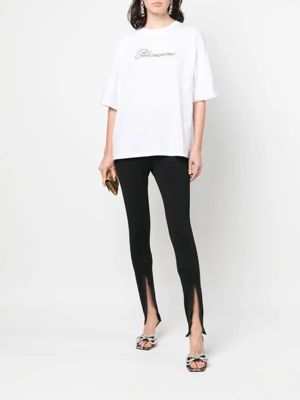 Blumarine Embroidered Logo T-shirt