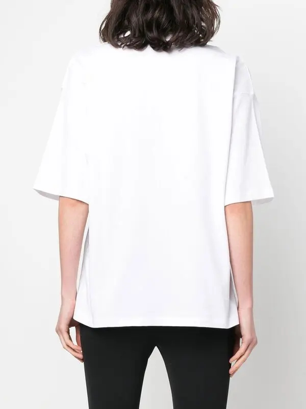 Blumarine Embroidered Logo T-shirt