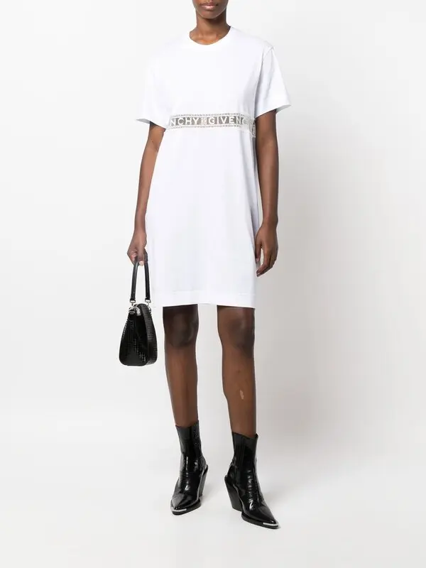 Givenchy Logo Embroidered Shift Dress
