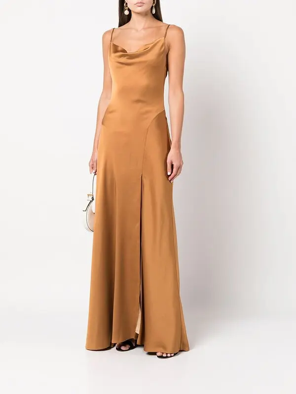 Simkhai Finley Cowl-neck Gown
