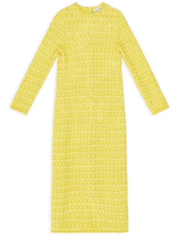 Balenciaga Woven Midi Pencil Dress