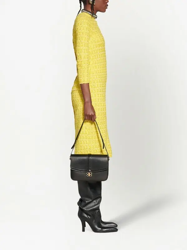 Balenciaga Woven Midi Pencil Dress