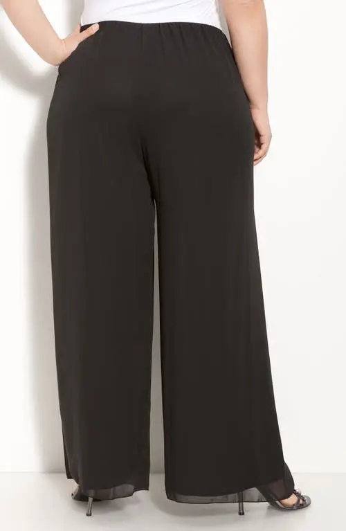 Alex Evenings Wide Leg Chiffon Pants