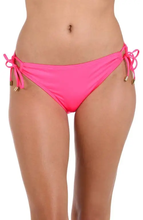 La Blanca Island Goddess Hipster Bikini Bottom - Bright Pink
