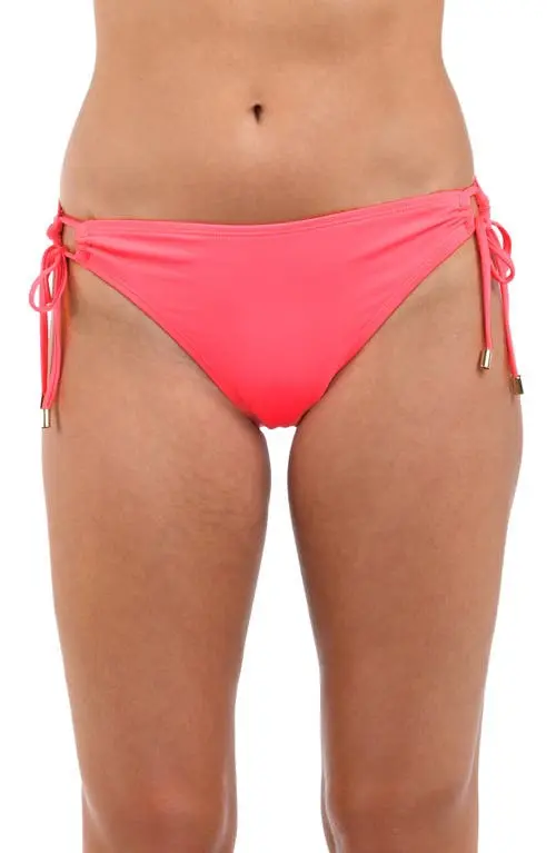 La Blanca Island Goddess Hipster Bikini Bottom - Coral Reef