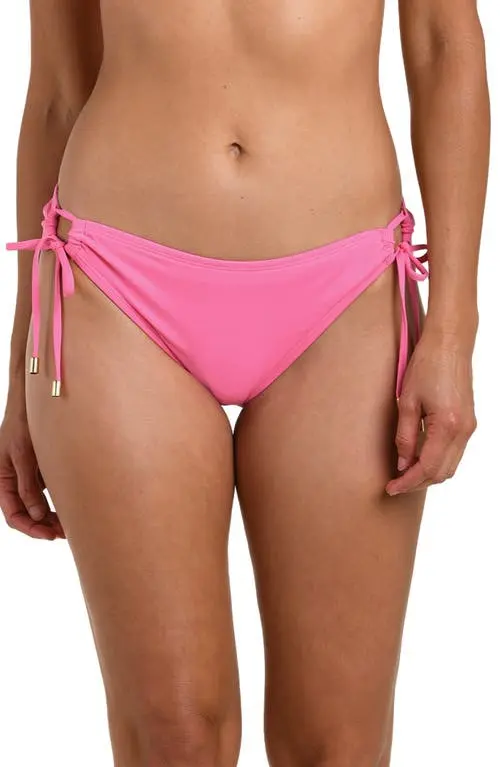 La Blanca Island Goddess Hipster Bikini Bottom - Rose Pink
