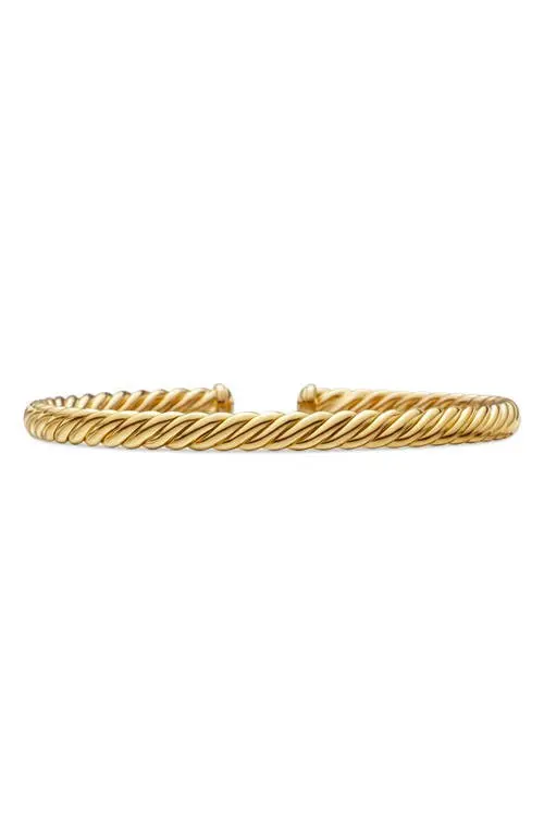 David Yurman 18k Gold Cablespira® Bracelet - 18k Yellow Gold