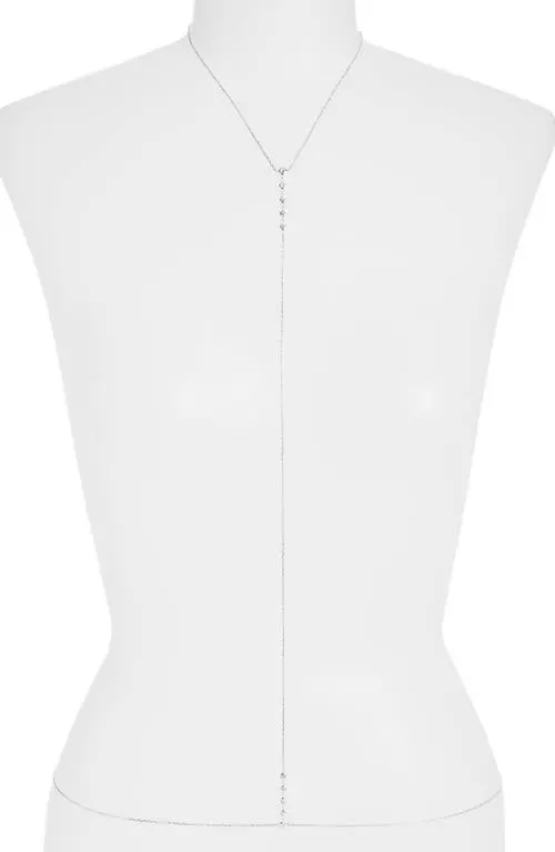 SHYMI Cubic Zirconia Body Chain - Silver