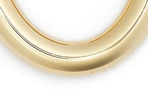 Roberto Coin 18k Oval Hoop Earrings - Yellow