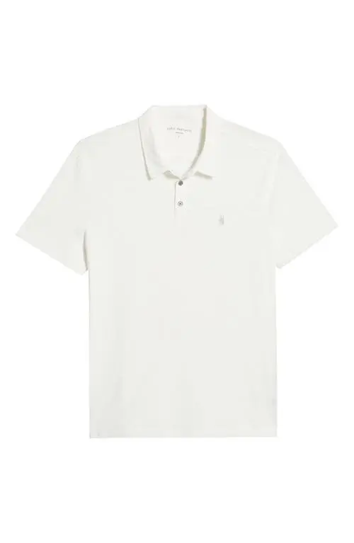 John Varvatos Victor Solid Slub Cotton Polo - Salt