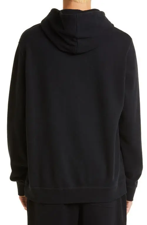 Sunspel Cotton French Terry Hoodie - Black