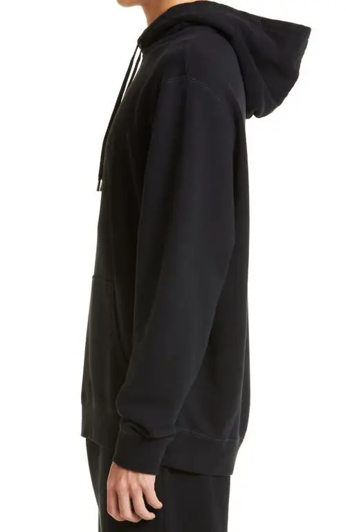 Sunspel Cotton French Terry Hoodie - Black