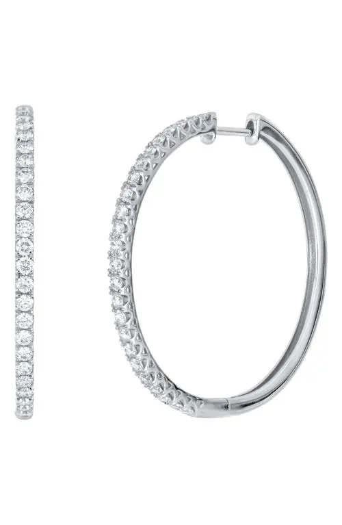 Bony Levy Audrey Diamond Hoop Earrings - 18k White Gold