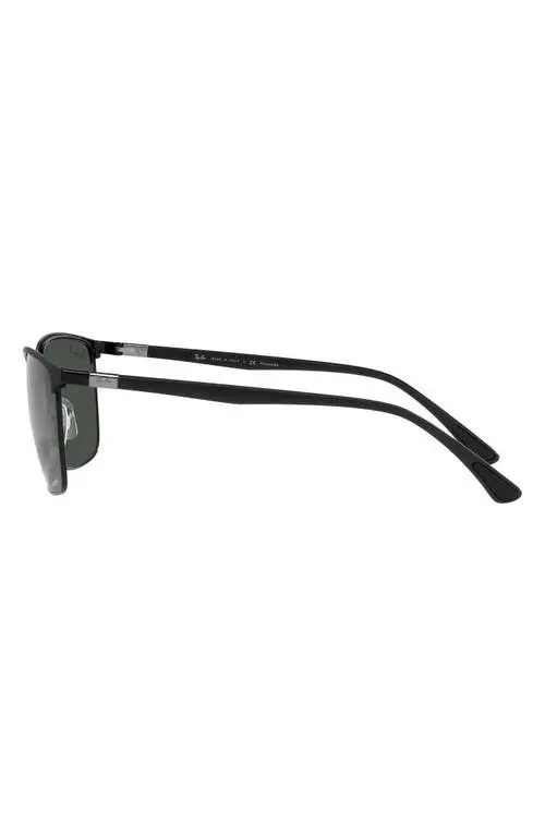 Ray-ban 57mm Polarized Square Sunglasses