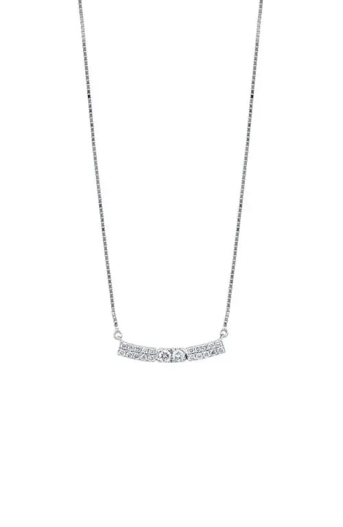 Bony Levy 18k Gold Diamond Bar Pendant Necklace - 18k White Gold