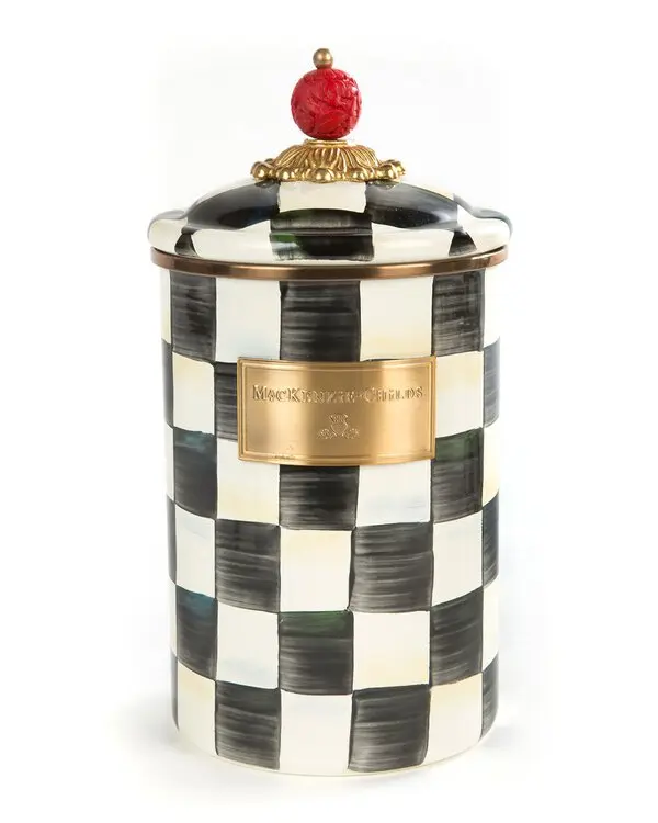MACKENZIE-CHILDS Courtly Check Large Canister