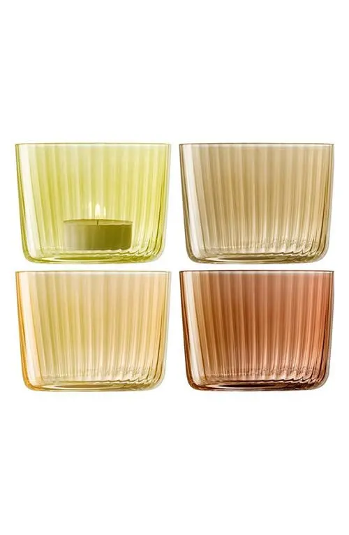 LSA 4-piece Votive Candleholder Set - Amber