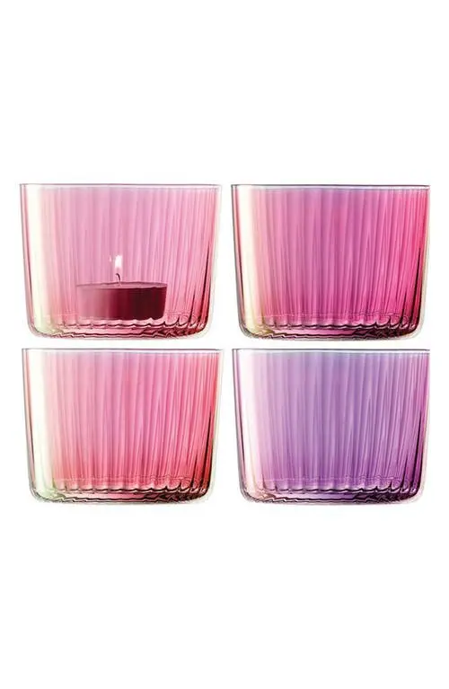 LSA 4-piece Votive Candleholder Set - Garnet