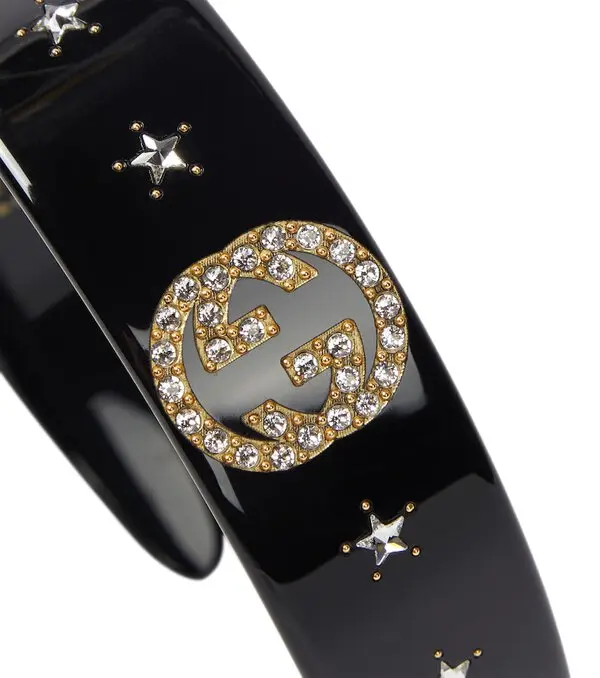 Gucci Embellished Headband - Black | Editorialist display picture 2
