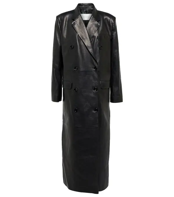 Magda Butrym Double-breasted Leather Coat