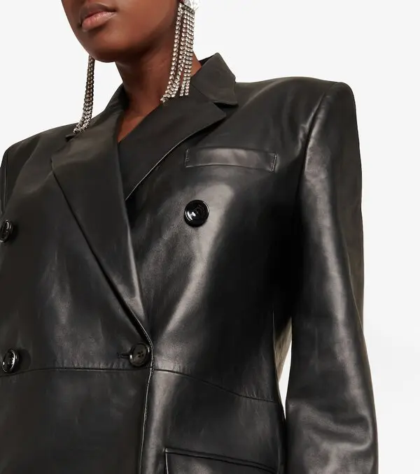 Magda Butrym Double-breasted Leather Coat