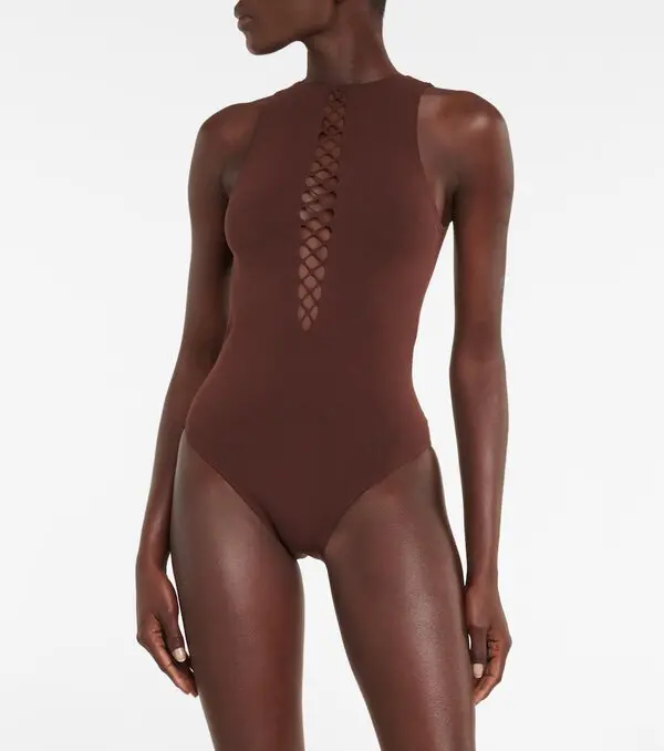 Alaïa Cutout Halterneck Swimsuit
