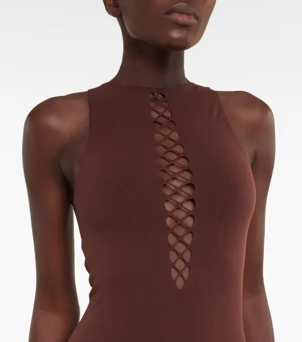 Alaïa Cutout Halterneck Swimsuit