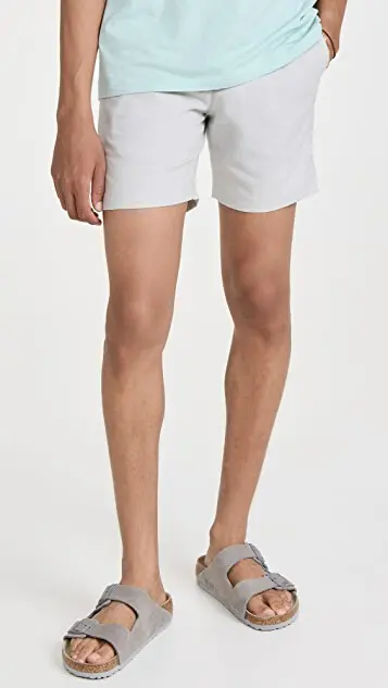 Club Monaco Baxter Chambray Linen Shorts