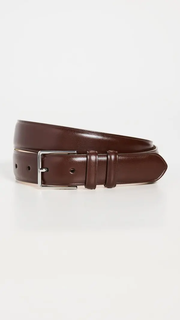 Paul Smith Leather Suit Belt - Chocolate