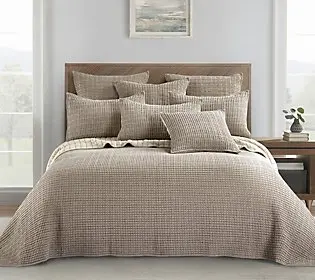 LEVTEX HOME Mills Waffle King Bedspread Set By - One-color