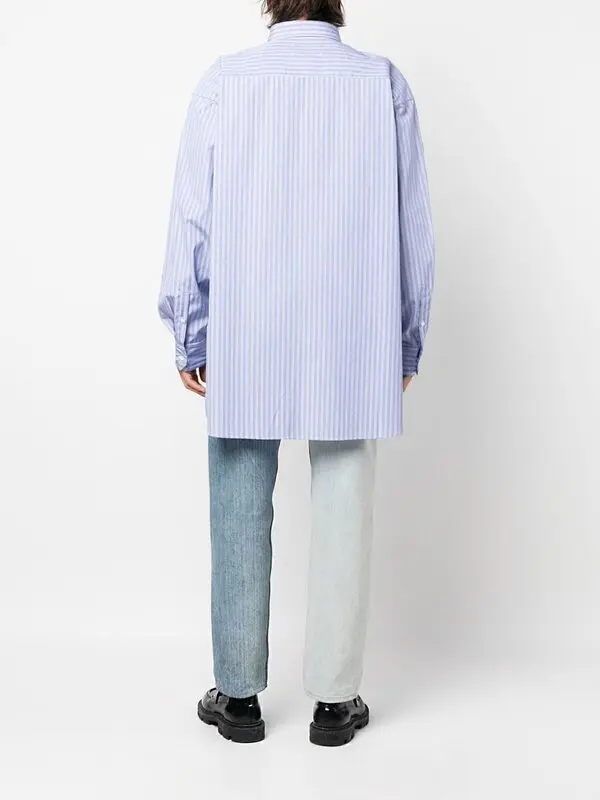 MAISON MARGIELA Organic-cotton Oxford Shirt - Blue