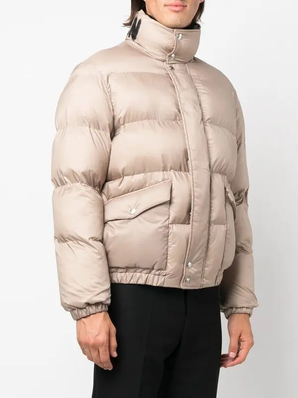 Alexander McQueen Graffiti-print Puffer Jacket - Neutrals