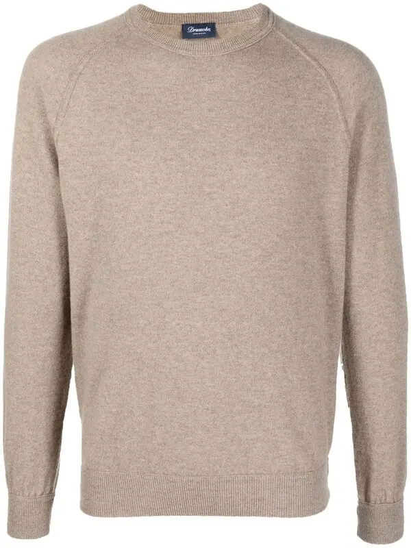 DRUMOHR Cashmere Crew-neck Jumper - Neutrals