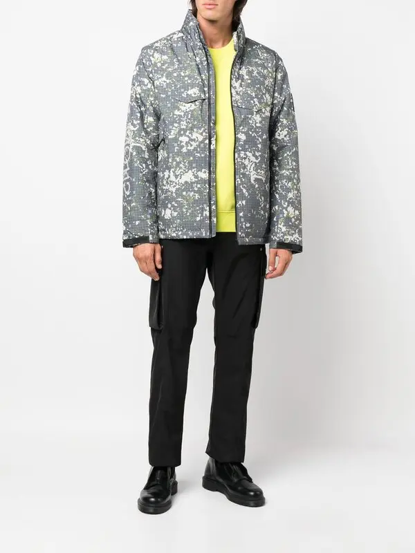 A-COLD-WALL* Logo-print Zipped Jacket - Grey