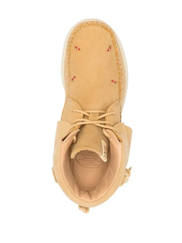 Visvim Knot-detail Lace-up Boots - Neutrals