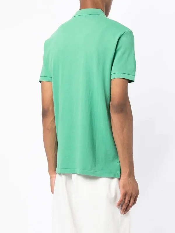 Polo Ralph Lauren Embroidered-logo Short-sleeve Polo Shirt - Green